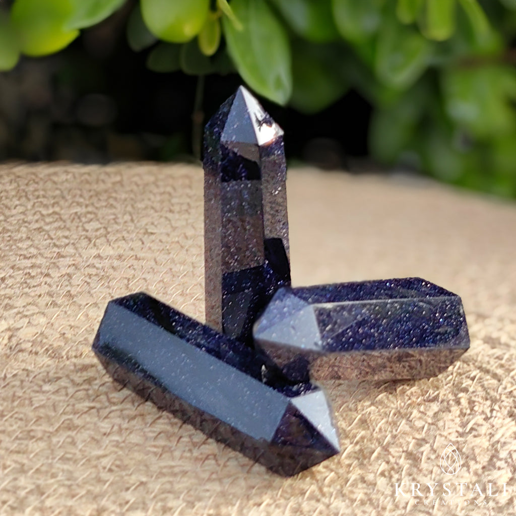 Tower - Blue Sandstone – Krystali Creations